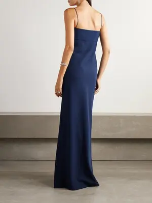 Bernadette Phil" Bow-embellished Crepe Gown