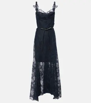 Oscar De La Renta Zip Up Evening Dresses