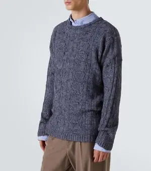 Our Legacy Popover Cable-knit Wool-blend Sweater