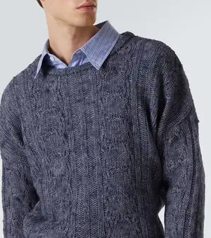 Our Legacy Popover Cable-knit Wool-blend Sweater