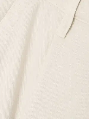 Brunello Cucinelli Pleated Cotton-blend Twill Tapered Pants