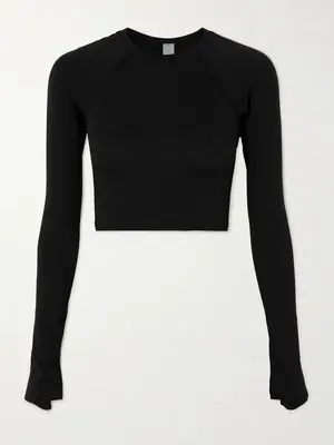 Lululemon Swiftly Tech Cropped Long-sleeve T-shirt