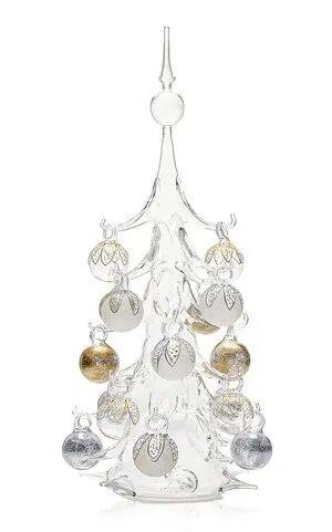 MODA DOMUS Handmade Glass Christmas Tree - Multi