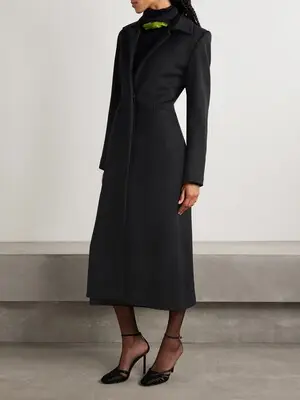 16Arlington Alotta Shearling-trimmed Wool-twill Coat