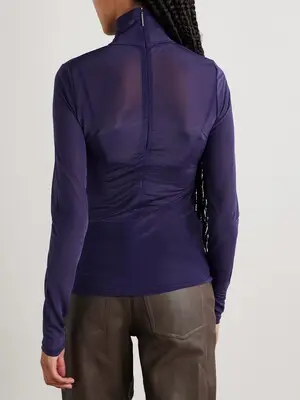 16Arlington Isse" Stretch-jersey Turtleneck Top