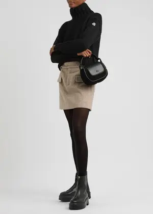 Moncler Wool-blend High Neck Jumper With Appliqu