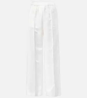 JIL SANDER High-rise Wide-leg Pants - White