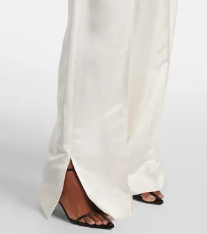 JIL SANDER High-rise Wide-leg Pants - White