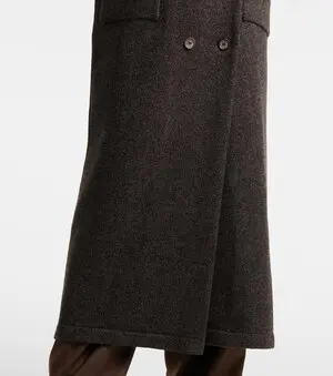 Magda Butrym Shearling-trimmed Cashmere Coat