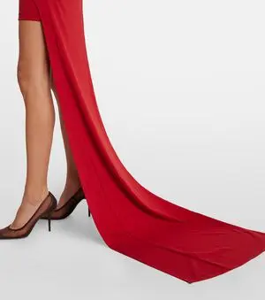 DIDU Draped Cotton Jersey Miniskirt