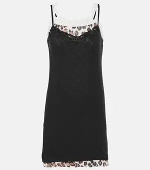 Balenciaga Layered Minidress - Black