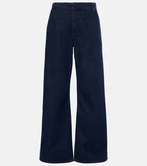 RE/DONE High-rise Wide-leg Jeans