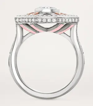 BOODLES Platinum And Diamond Fifth Avenue Ring