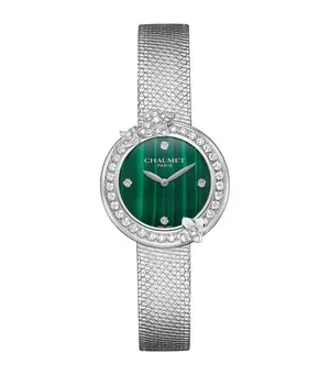 CHAUMET Stainless Steel And Diamond Hortensia Watch - Silver