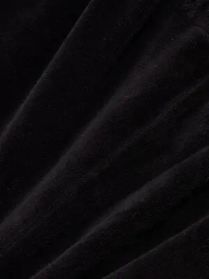 Suzie Kondi Elma Cotton-blend Velour Jumpsuit - Black