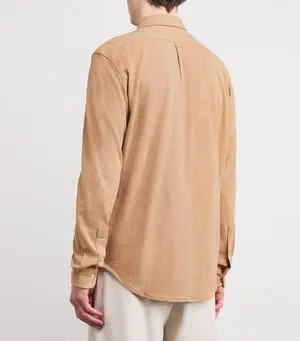 Polo Ralph Lauren Cotton Featherweight Mesh Logo Shirt - Beige