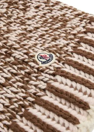 Moncler Mouliné Wool-blend Beanie