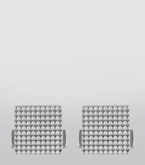 S.t. Dupont Palladium Diamond Head Cufflinks