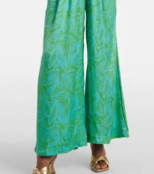 Poupette St Barth Claudia Printed Halterneck Jumpsuit