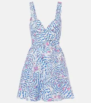 Poupette St Barth Coco Printed Minidress - Blue