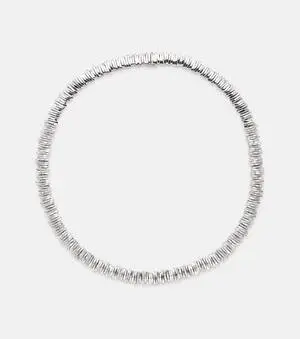 SUZANNE KALAN 18kt White Gold Diamond Tennis Necklace - Silver