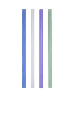 FAZEEK 4 Pack Opaque Straws - Blue