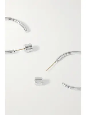 JENNIFER FISHER Mini Thread -plated Hoop Earrings
