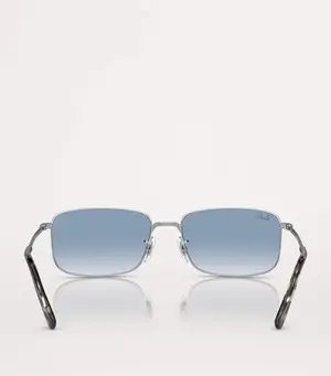 Ray-ban Rectangle Metal Sunglasses - Silver