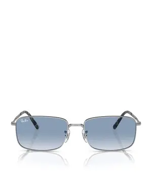 Ray-ban Ray-Ban Rectangle Metal Sunglasses Silver