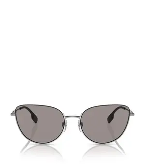 Burberry Steel Cat Eye Sunglasses