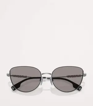 Burberry Steel Cat Eye Sunglasses