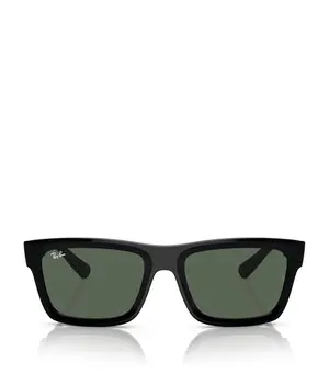 Ray-ban Acetate Rectangular Frame Sunglasses - Black