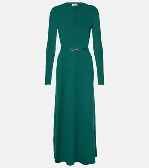 Gabriela Hearst Imagene Wool Midi Dress - Green