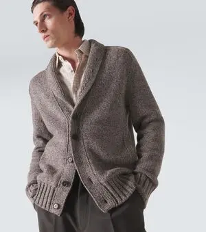 Zegna Cashmere Shawl Collar Cardigan
