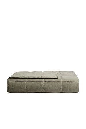 PARACHUTE Linen Box Quilt - Moss