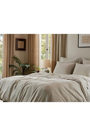 PARACHUTE Heirloom Tencel Linen Fitted Sheet - Bone