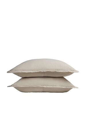 PARACHUTE Heirloom Tencel Linen Sham Set - Bone