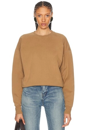 Saint Laurent Crewneck Sweatshirt - Caramel