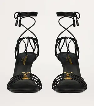 Saint Laurent Babylone Heeled Sandals 90 - Black