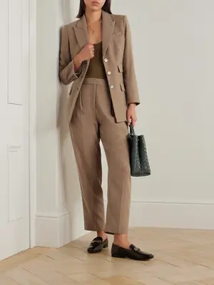 Veronica Beard Nalani Dickey Brushed-twill Blazer