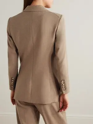 Veronica Beard Nalani Dickey Brushed-twill Blazer
