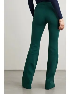 Akris Faris Stretch-cady Flared Trousers