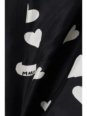 Marni Printed Silk-habotai Pajama Shirt
