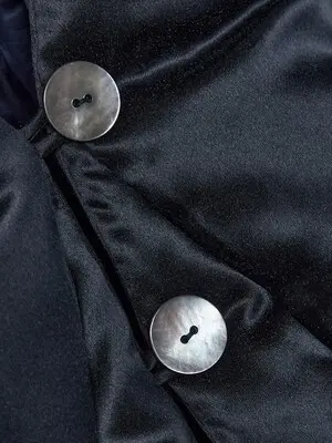 INTERIOR The Mira Quilted Silk-satin Down Jacket