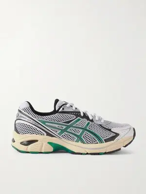 Asics Gt-2160 Faux Leather-trimmed Mesh Sneakers - Gray