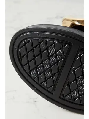 JW Anderson Chain-embellished Glossed-rubber Boots