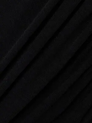 AGOLDE Tania Draped Stretch-tencel™ Lyocell Jersey Top - Black