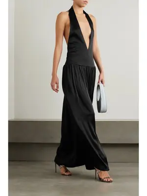 16Arlington Salina Satin Halterneck Gown