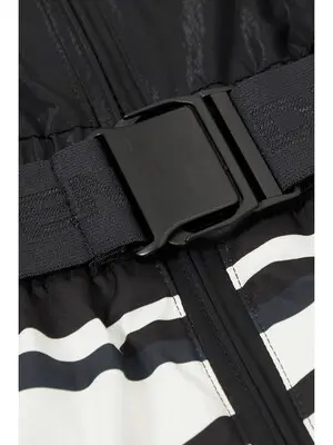 HOLDEN Powder Belted Zebra-print Recycled Ski Suit