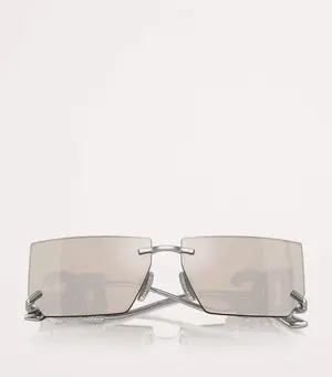 Dolce & Gabbana Mirrored Sunglasses - Silver